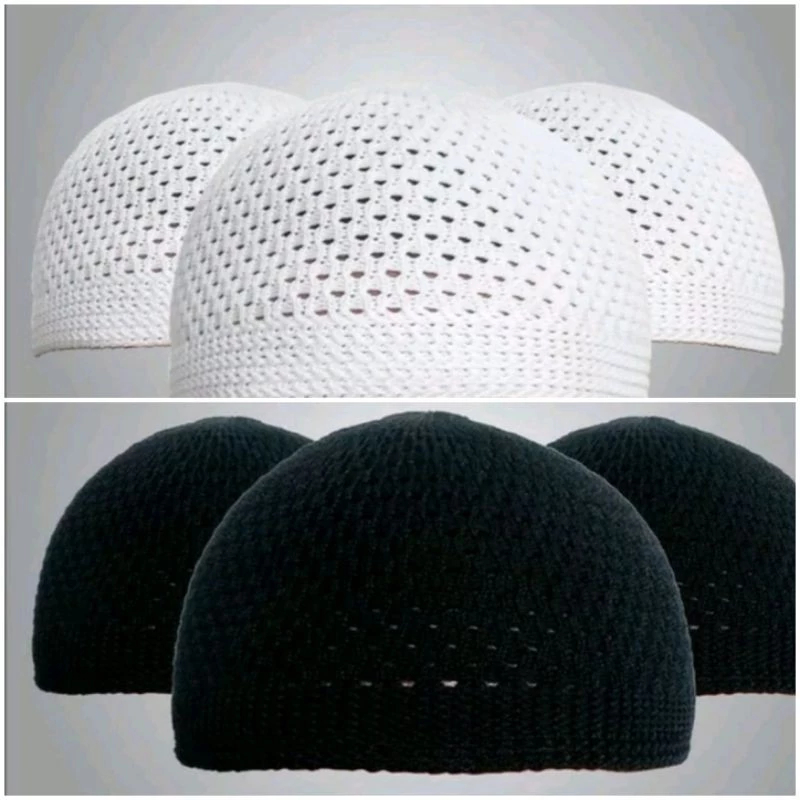 Jual Peci Rajut Kopiah Haji Anak dan Dewasa Bahan Elastis Dan Tebal | Shopee Indonesia