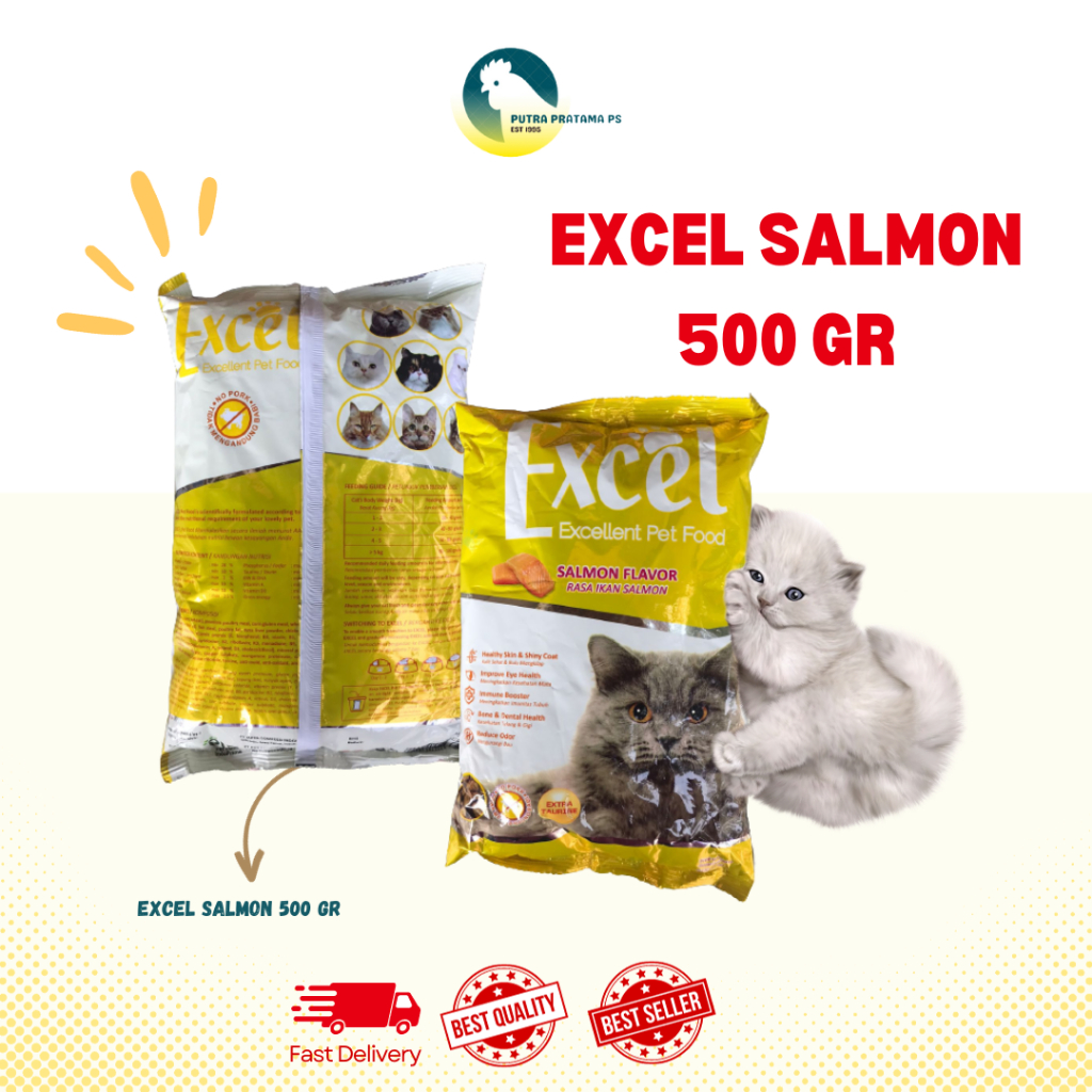 Jual EXCEL PAKAN KUCING 500 G ALL VARIANT - Pakan Kucing Bentuk Donat ...