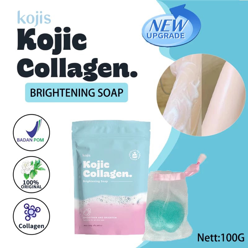 Jual [BPOM] Kojis Kojic Collagen Brightening Soap Smoothen And Brighten ...