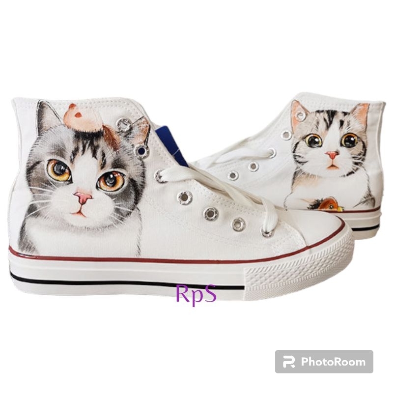 Jual Sepatu Custom Kucing Cute Cat | Shopee Indonesia