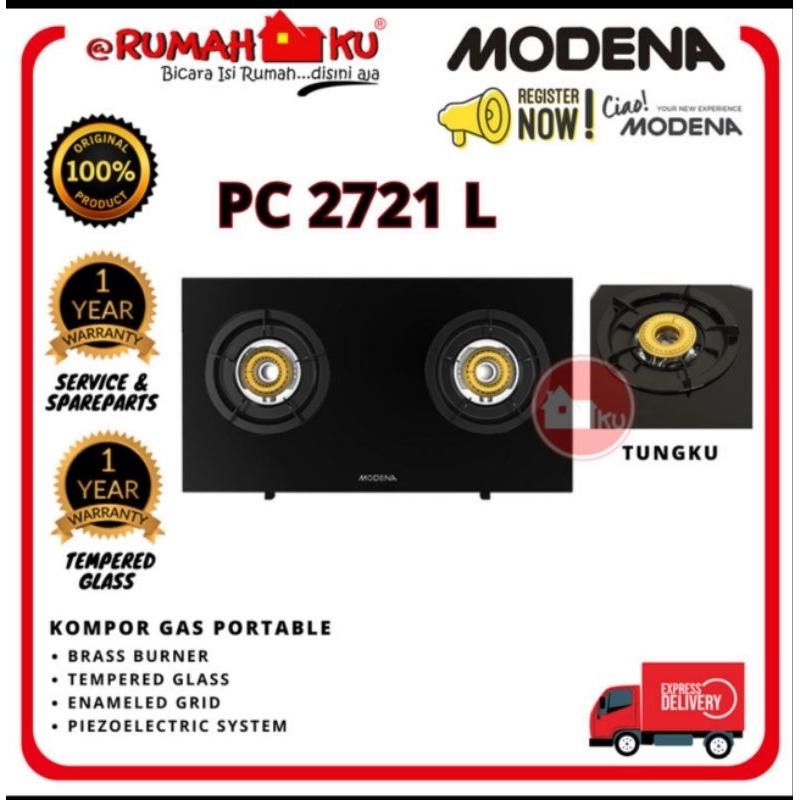 Jual MODENA PORTABLE GAS HOB - PC 2721 L | Shopee Indonesia