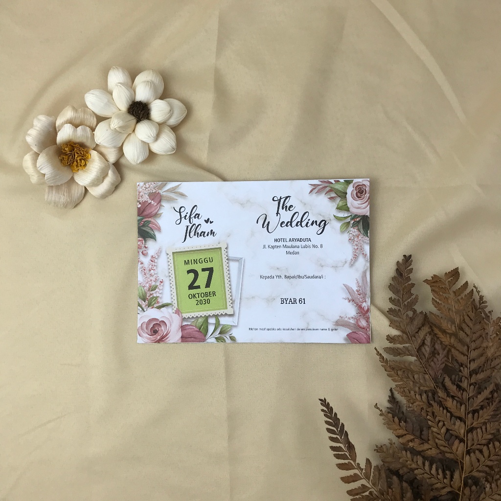 Jual Blangko Undangan Kertas Undangan Pernikahan Byar 61 Harga Termurah ...