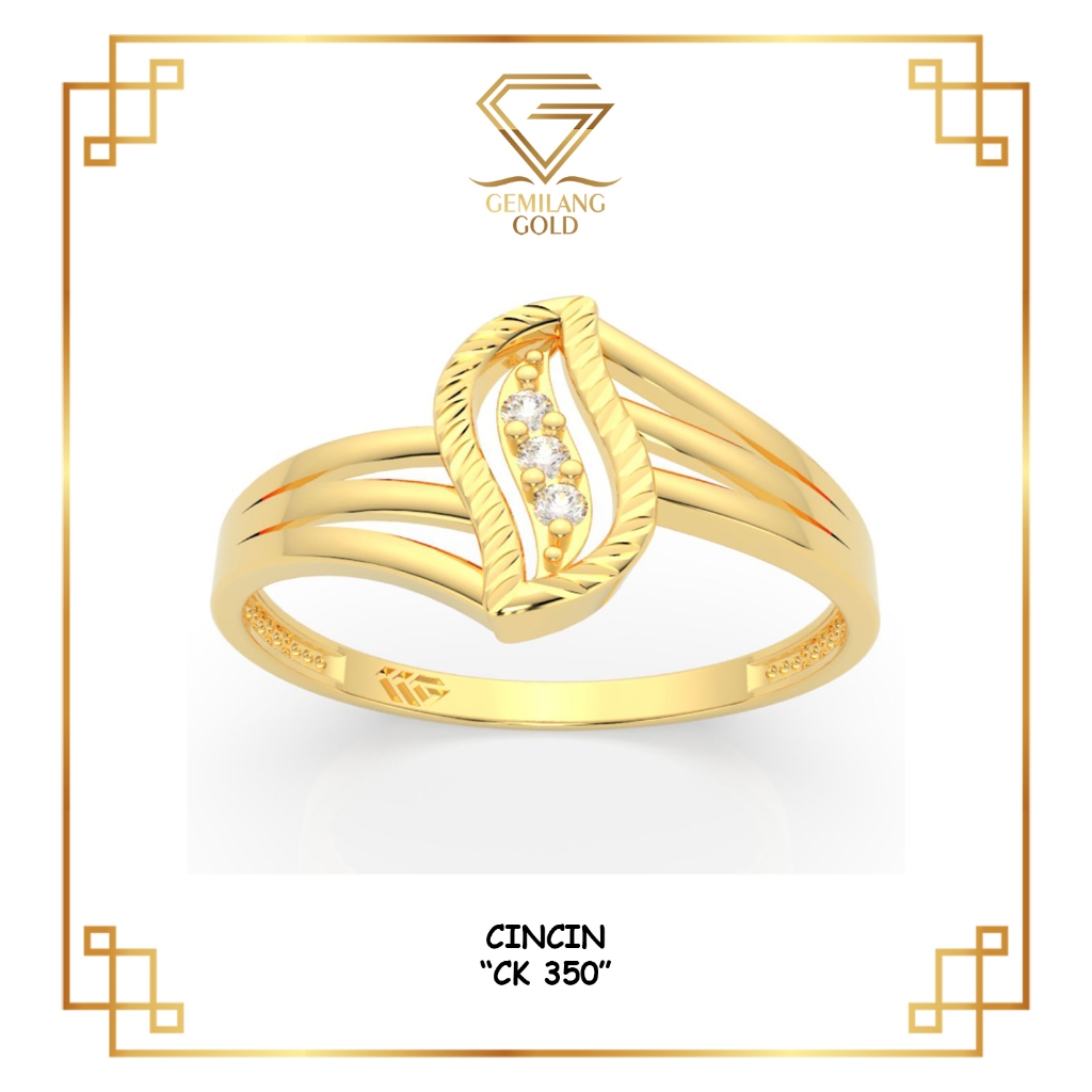 Jual CINCIN WANITA EMAS KADAR 6K & 8K CHELLA RING TERBARU GEMILANG ...