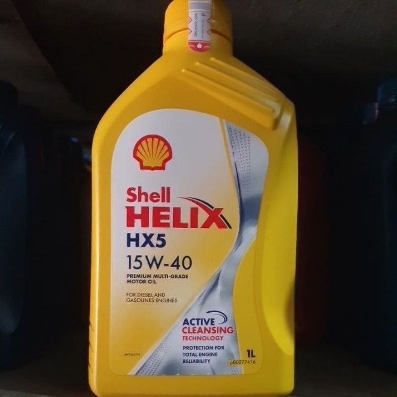 Jual oil shell helix hx5 15w-40 premium multi-grade motor oil diesel ...
