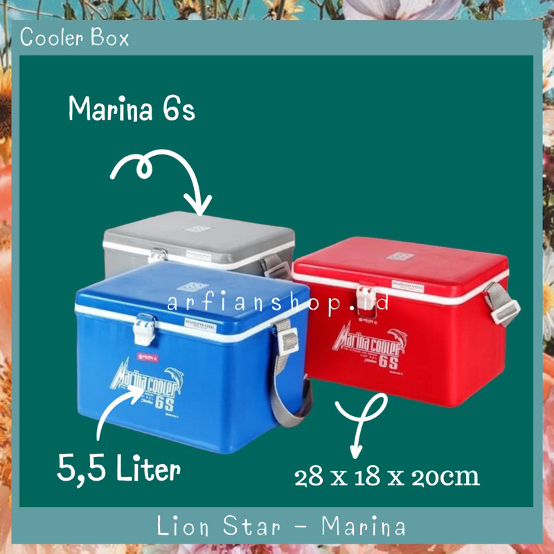 Jual LION STAR - Marina Cooler Box 6s - (Tempat Penyimpanan Es) | Shopee Indonesia