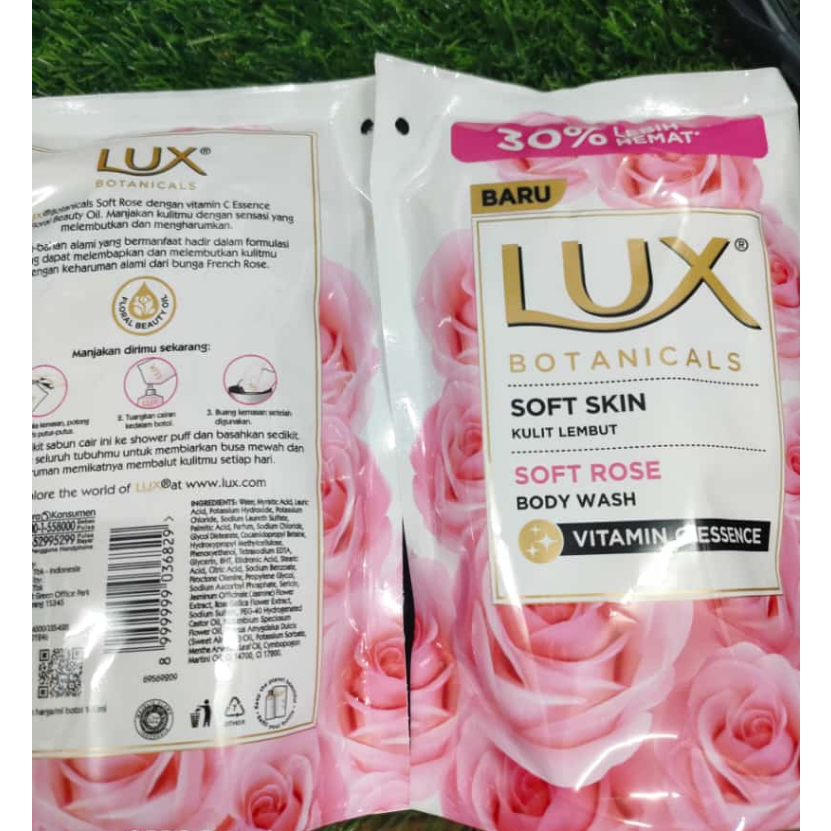 Jual LUX Botanicals Soft Rose Sabun Mandi Cair (400ml) | Shopee Indonesia