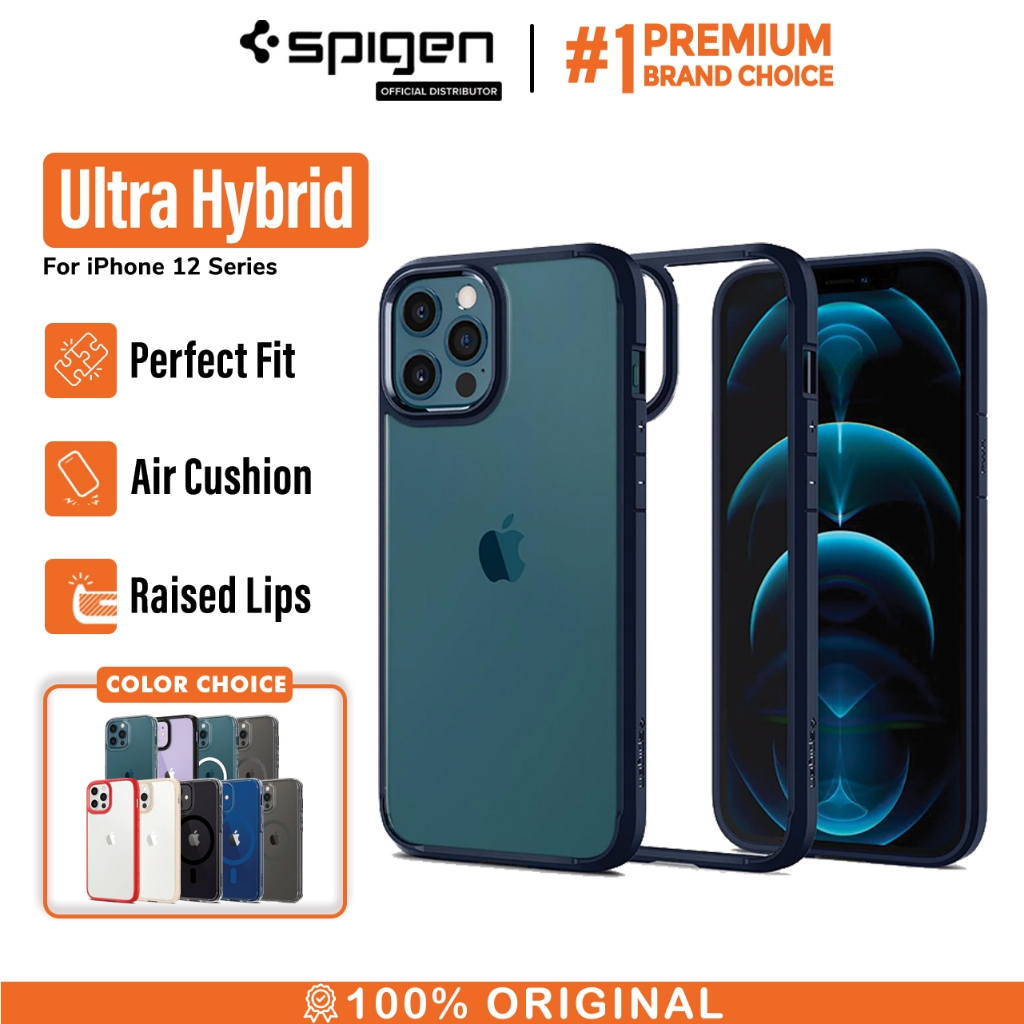 Jual Spigen Case iPhone 12 Pro Max/Pro/Mini Ultra Hybrid Anti Crack ...