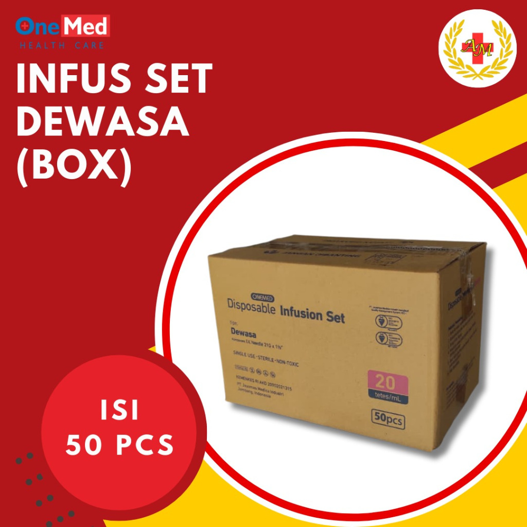 Jual Infus Set Onemed Selang Infus Infusion Set Onemed Box Isi 50 pcs ...