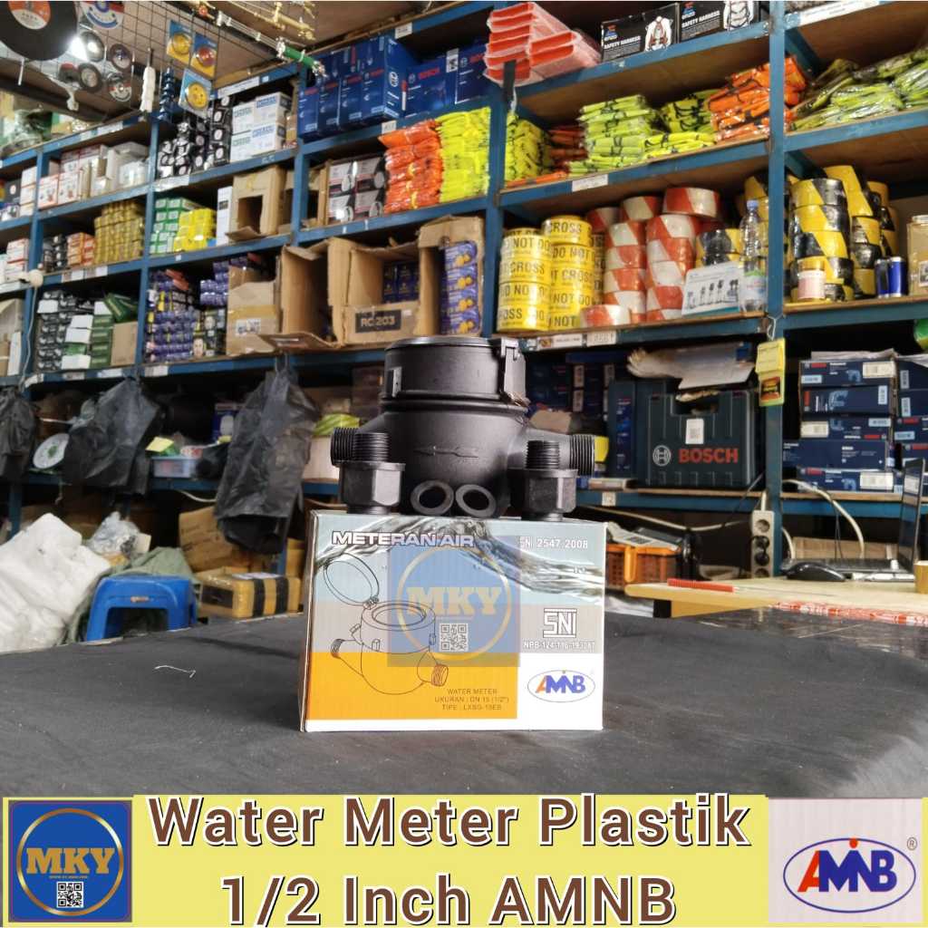 Jual Water Meter /Meteran Air PAM Plastik PVC PDAM ANTI KARAT 1/2" Inch ...