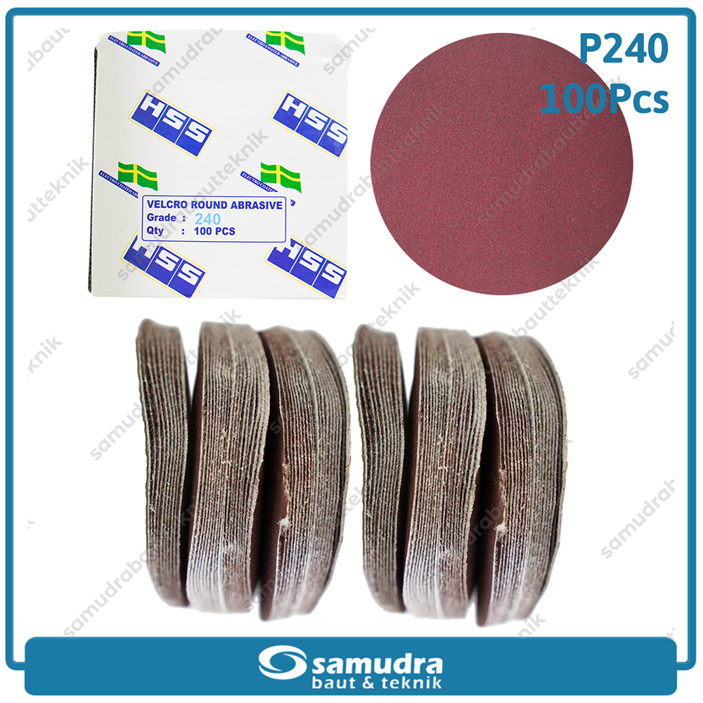 Jual Amplas No 240 Amplas Kayu Tempel Bulat Mesin Gerinda 4" 100 pcs ...