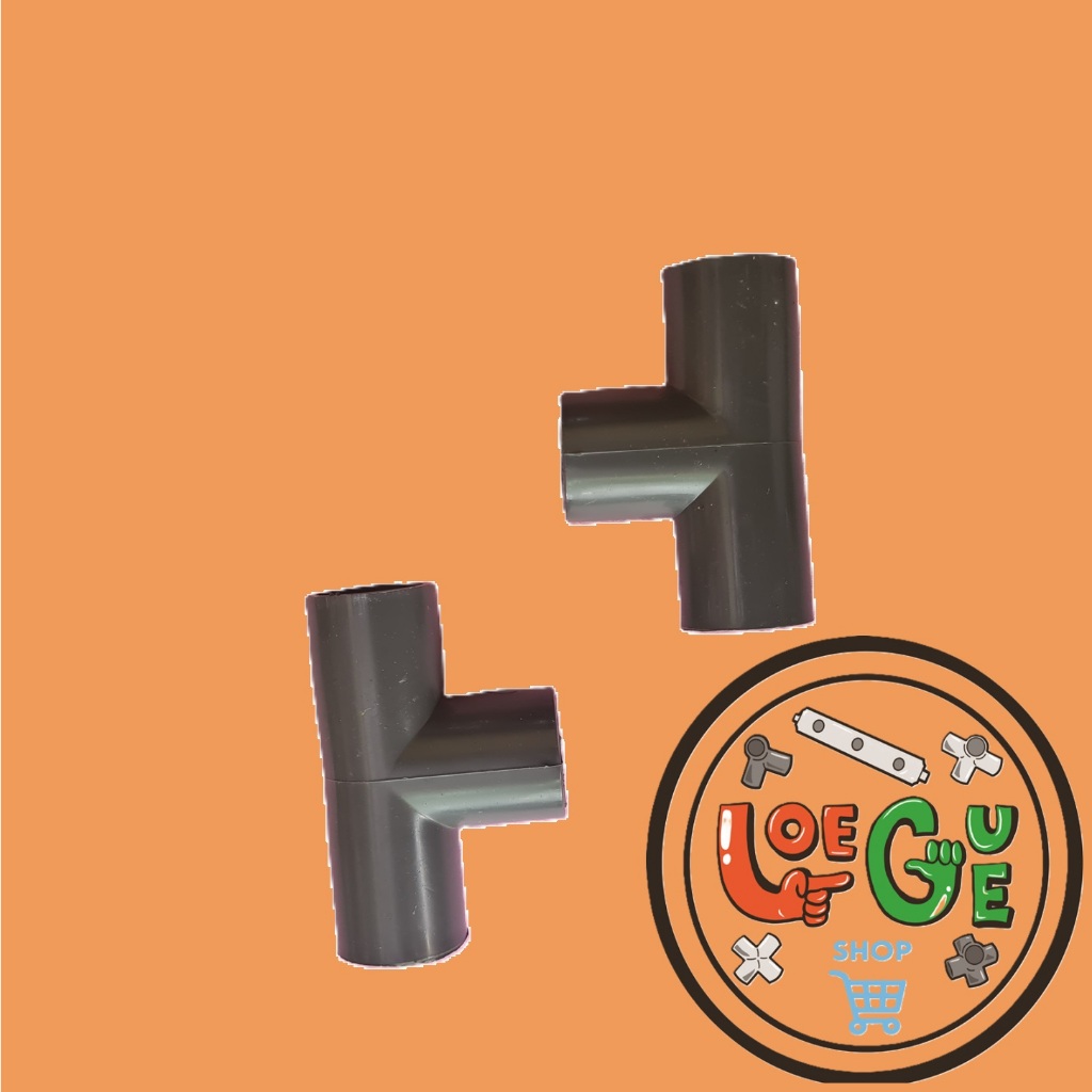 Jual Fitting T tee pipa pvc 1", 3/4" & 1/2 inch atau ID 32 , 26 & 22 mm ...