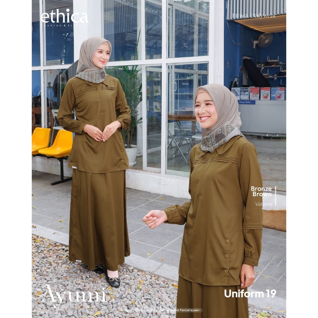 Jual ETHICA AYUMI UNIFORM 19 | GAMIS WANITA MUSLIMAH ONE SET | OUTFIT ...