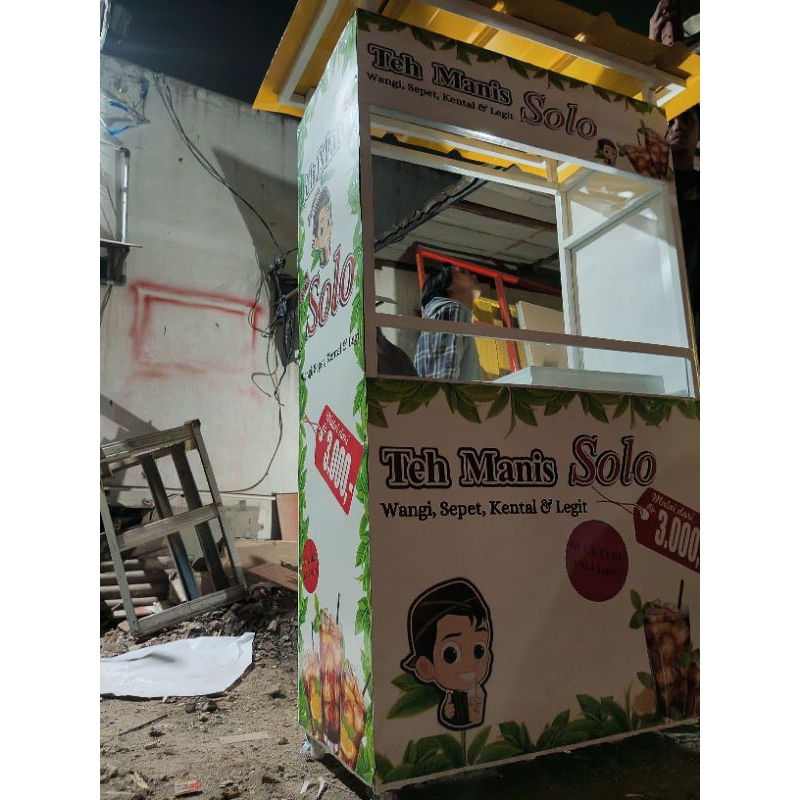 Jual booth es teh solo, gerobak teh solo, gerobak mini | Shopee Indonesia