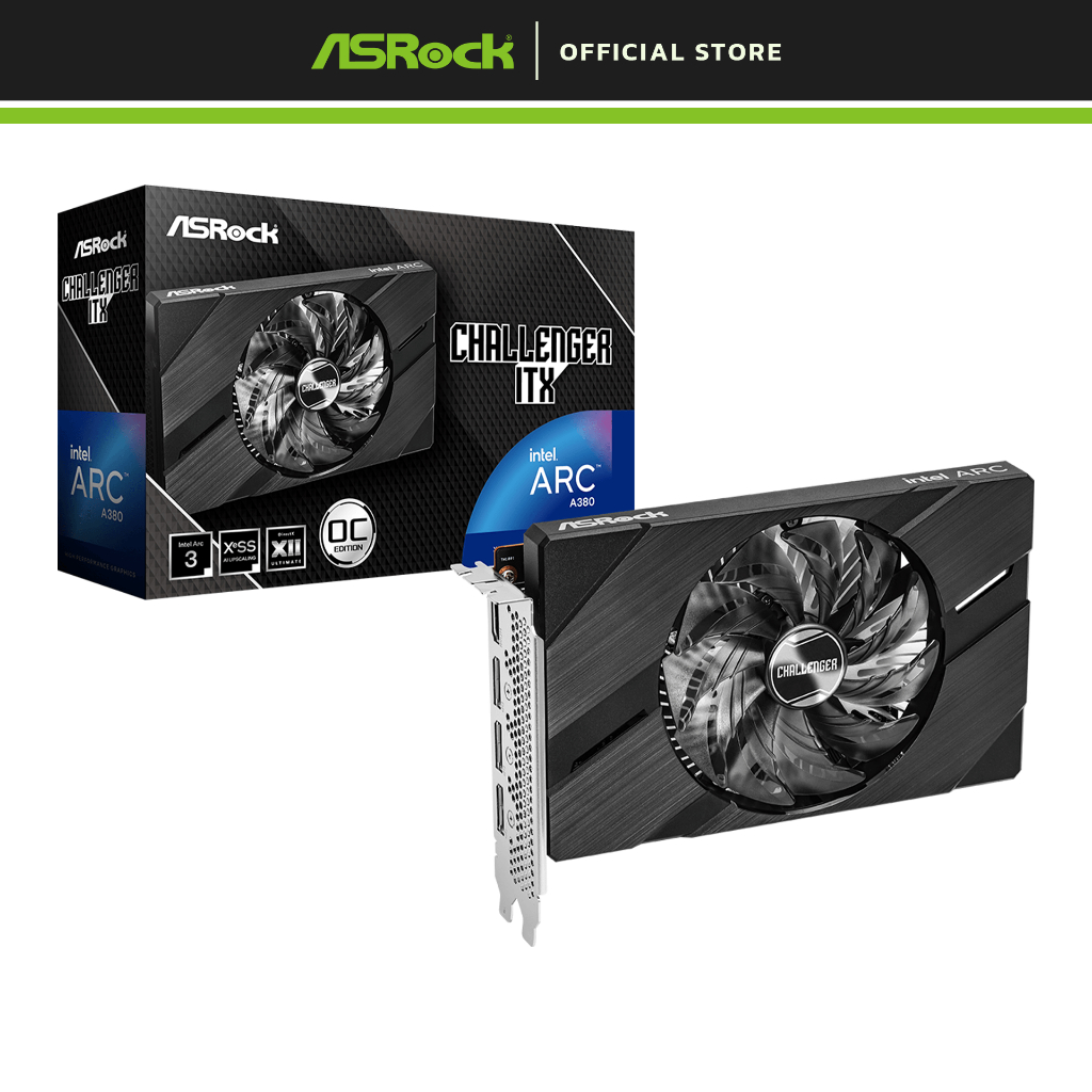 Jual ASRock Intel Arc A380 6GB Challenger ITX OC | Shopee Indonesia
