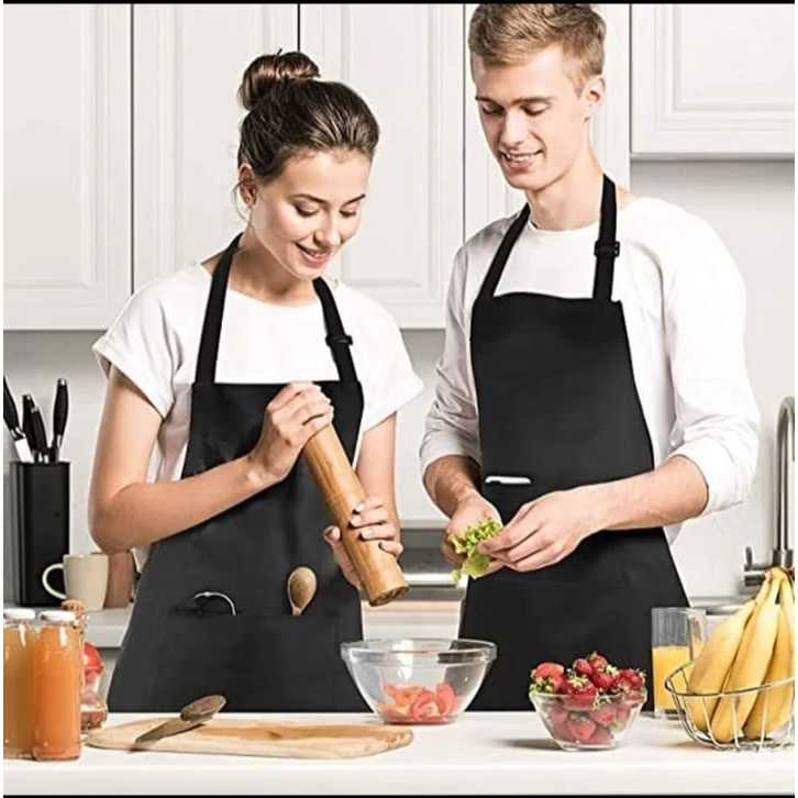 Jual Celemek chef apron barista baju memasak kain katun mikro asku152 ...