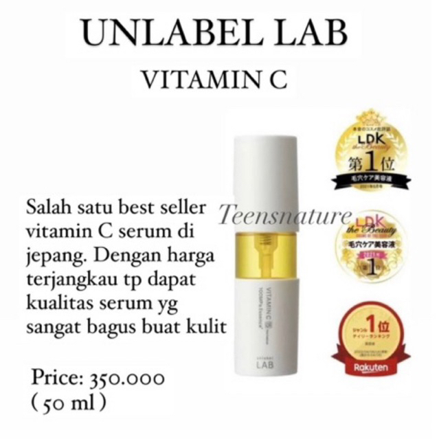 Jual Unlabel Lab Vitamin C (Japan) | Shopee Indonesia