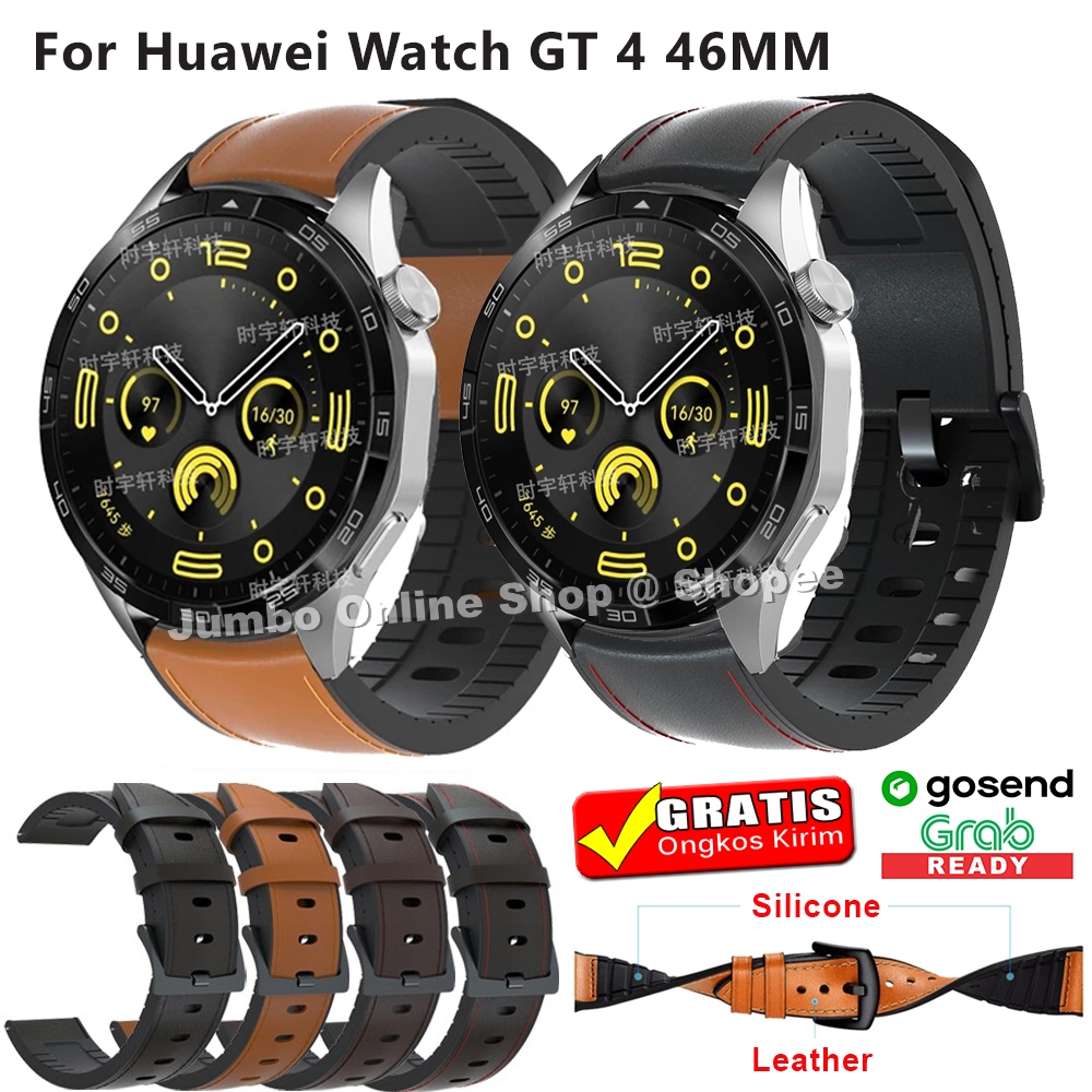 Jual STRAP TALI JAM HUAWEI WATCH GT4 / GT 4 46MM MODEL LEATHER KULIT ...