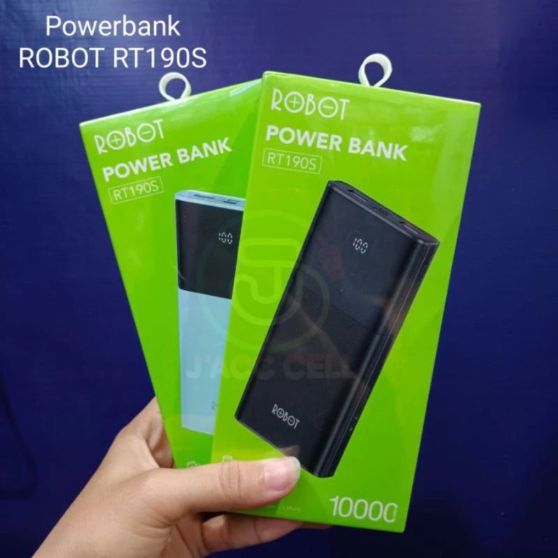 Jual Powerbank Robot RT190S 10.000mah Digital (Real capacity) | Shopee ...