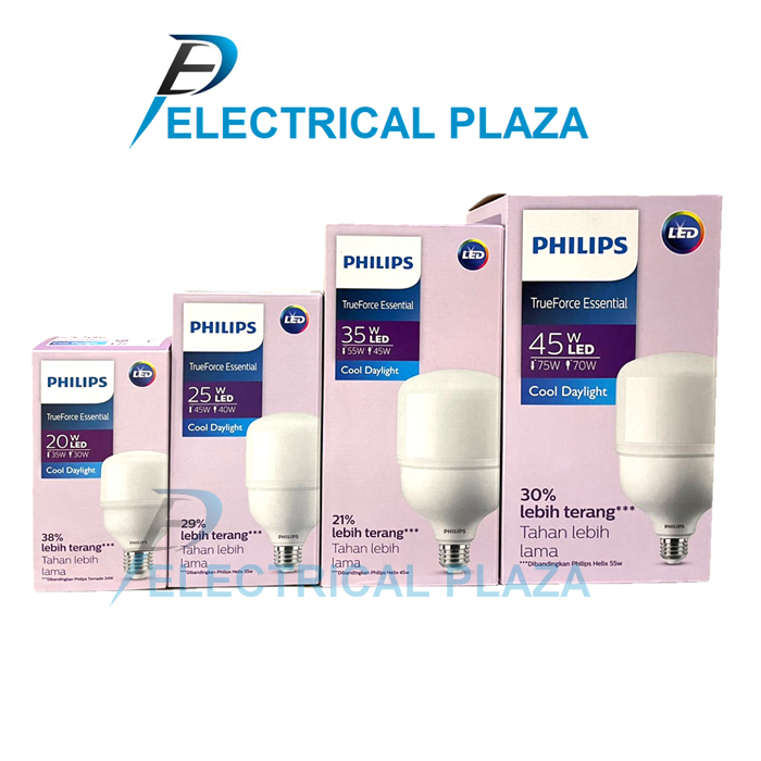 Jual Philips LED TrueForce Ess 18W 20W 22W 25W 30W 35W 40W 45W Core 27W Putih Cool Daylight ...