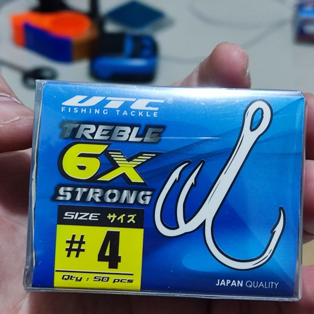 Jual Treble Hook Kail Pancing Kaki 3 6X Ultrastrong Black Nickel Hitam ...