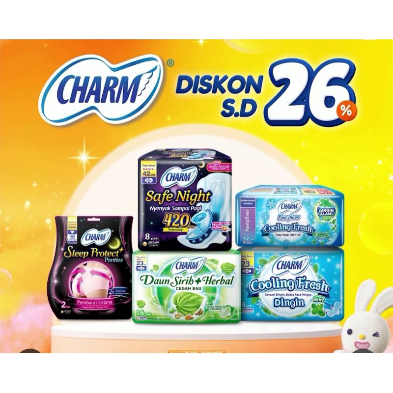 Jual charm extra comfort | nap urine dry | sleep protect panties ...