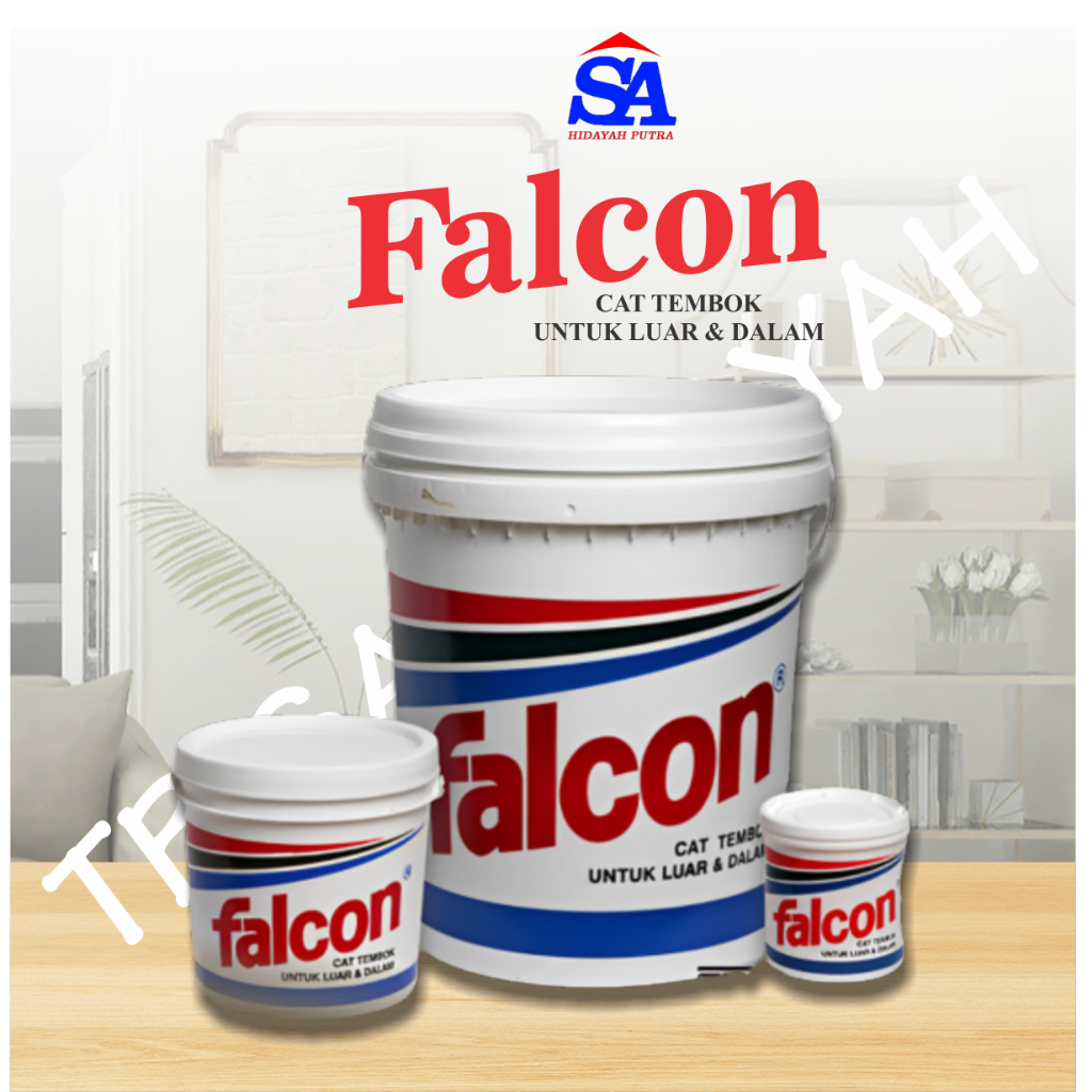 Jual CAT TEMBOK FALCON 4,5 KG dan 20 KG GALON PAIL PUTIH DAN WARNA ...