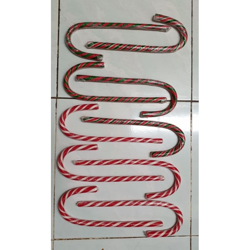 Jual Permen Tongkat Natal Jumbo panjang 30cm - made by order | Shopee ...