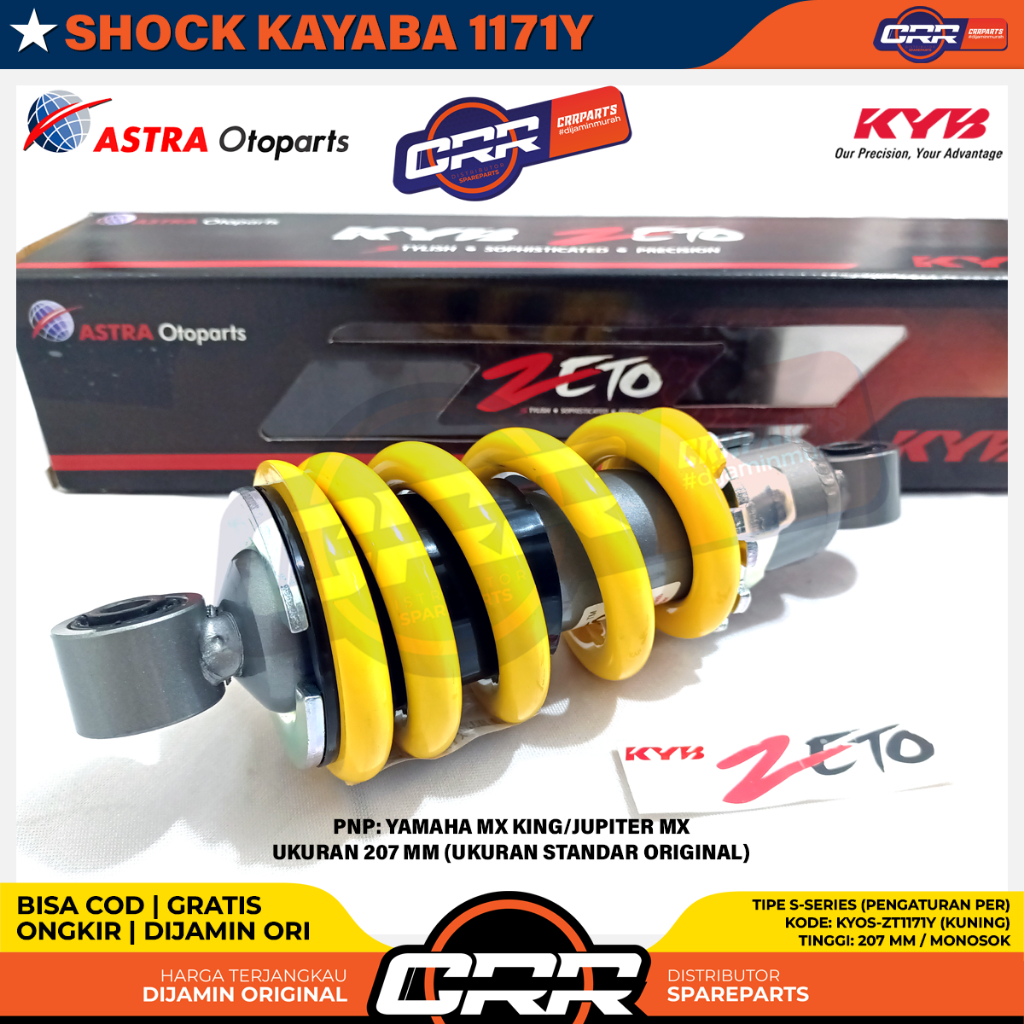 Jual Shock Belakang Kayaba Zeto Yamaha MX King MX New MX 135 Old Jupiter MX Lama TIPE 1171 Y 20 ...