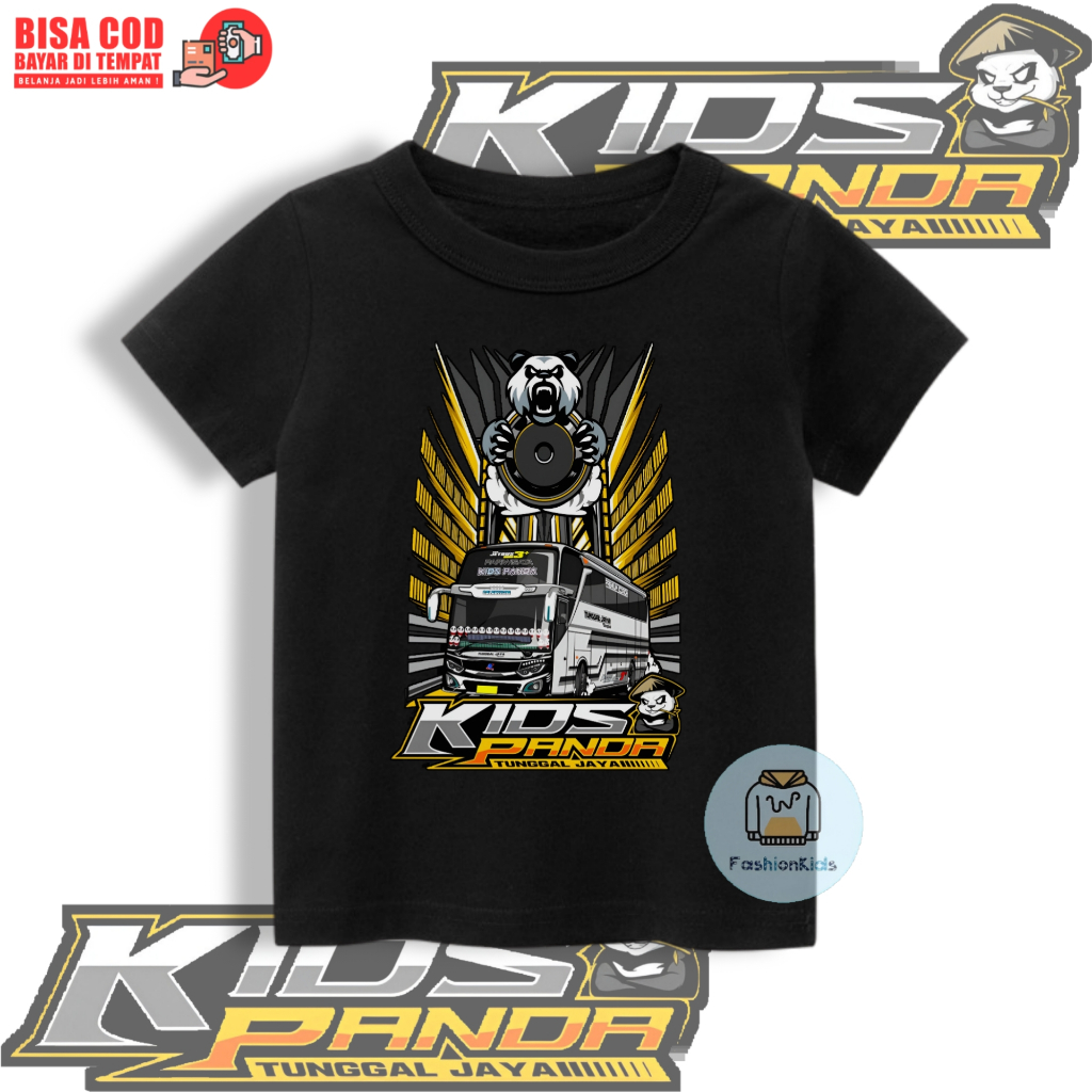 Jual BAJU KAOS ANAK KIDS PANDA BIS MANIA JETBUS BASURI TELOLET | Shopee Indonesia
