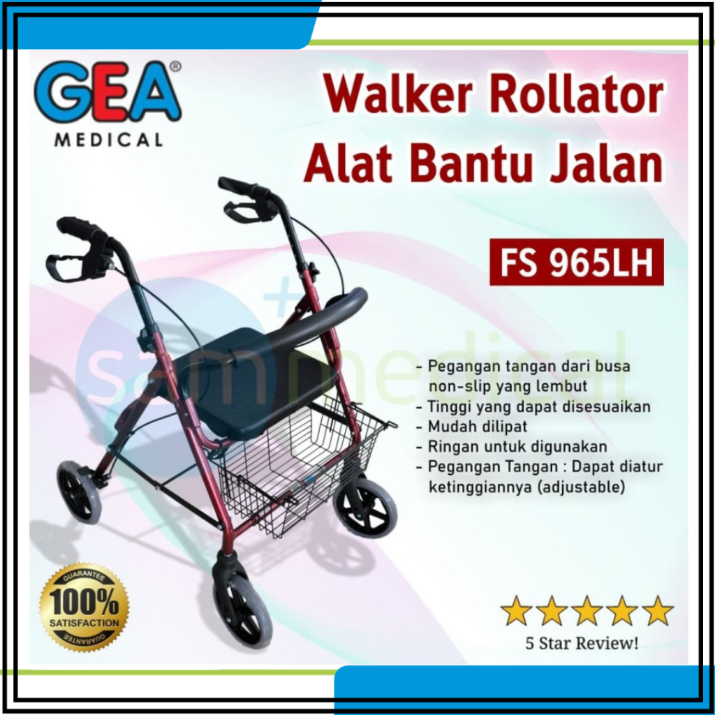 Jual Alat Bantu Jalan Walker Rollator FS 965LH | Shopee Indonesia