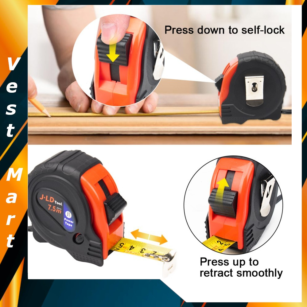 Jual Meteran rol tukang bangunan panjang 3 meter 5 meter 7.5 meter ...