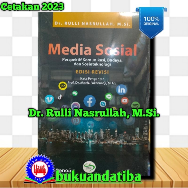 Jual MEDIA SOSIAL Perspektif Komunikasi Budaya Dan Sosioteknologi - Dr Rulli Nasrullah MSi ...