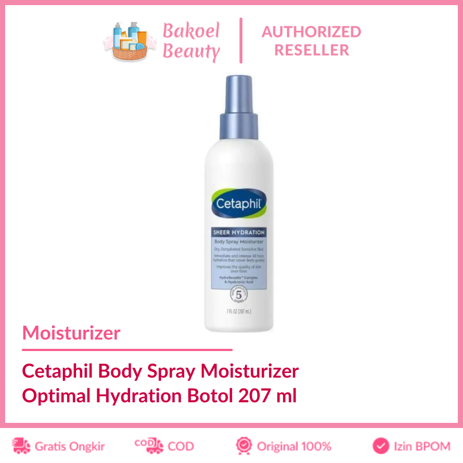 Jual Cetaphil Body Spray Moisturizer Optimal Hydration Botol 207 ml ...