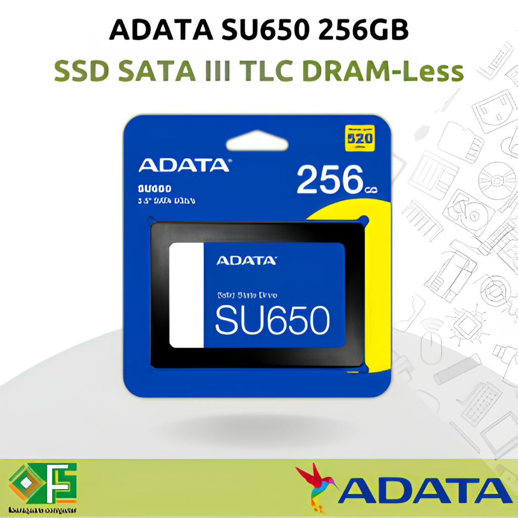 Jual ADATA SU650 256GB | SSD 256 GB Sata III 6GB/s 2,5" Resmi | Shopee Indonesia