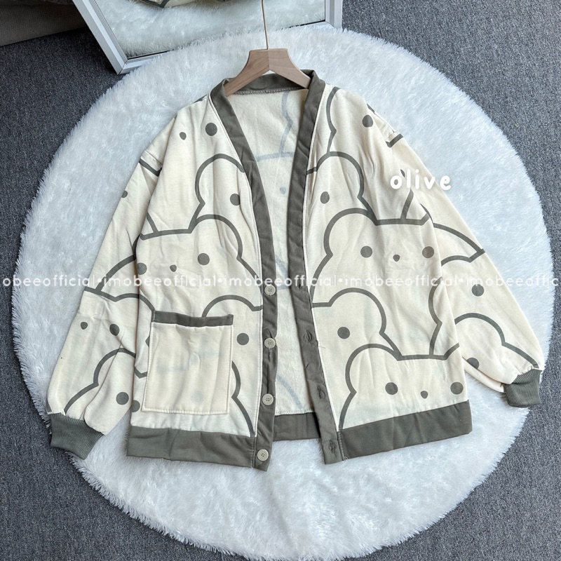 Jual [LONG OUTER] CUTIE PIE LONG CARDIGAN OUTER // LONG CARDI FLEECE ...