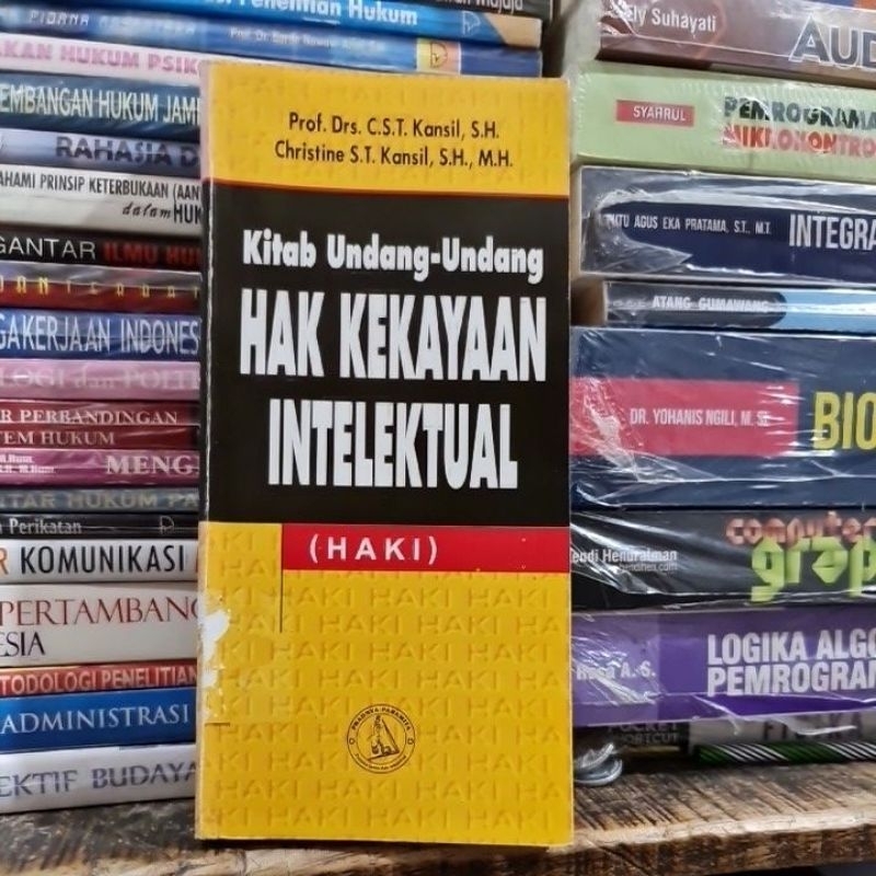 Jual Kitab undang undang HAK KEKAYAAN INTELEKTUAL HAKI By Prof Drs C S T Kansil | Shopee Indonesia