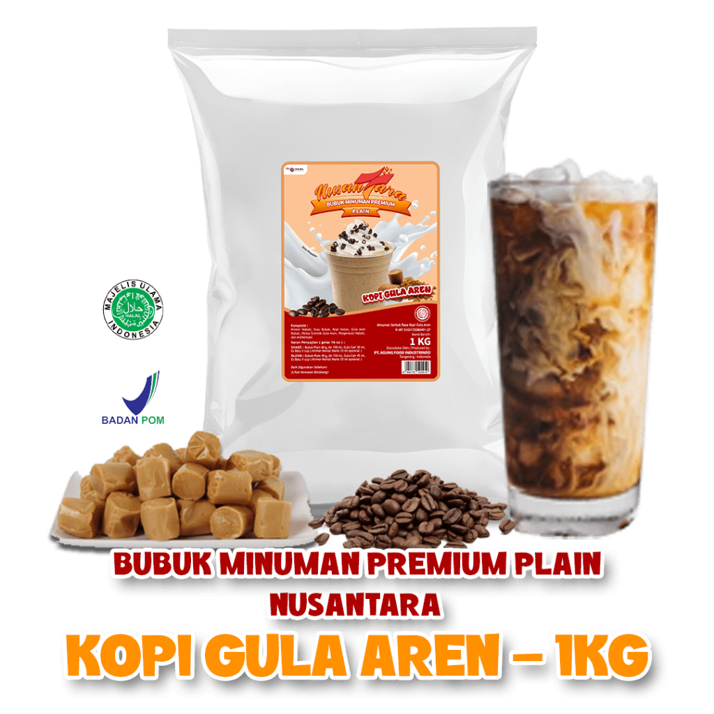Jual Bubuk Minuman Premium Rasa Kopi Gula Aren 1KG / Kopi Gula Aren ...