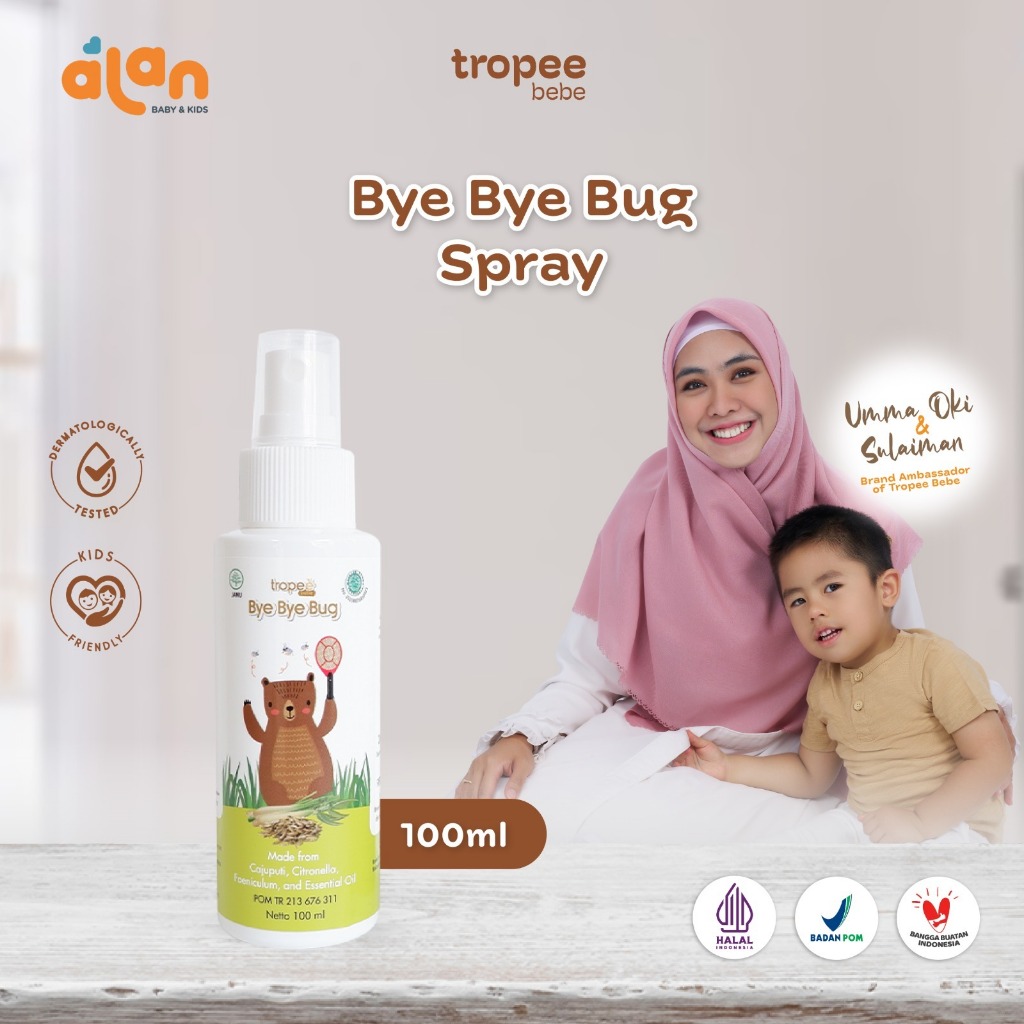 Jual Tropee Bebe - Bye Bye Bug 100ml Lotion Anti Nyamuk | Shopee Indonesia