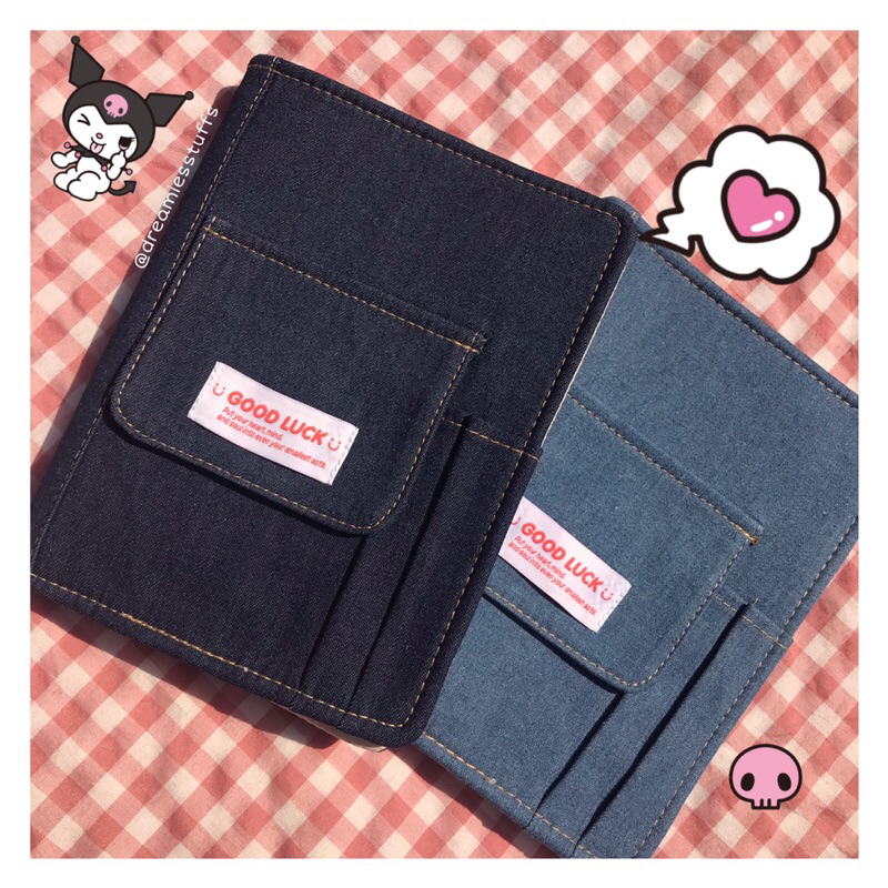 Jual (Dream 2) Y2K American Cute casual Denim binder collect book by ...
