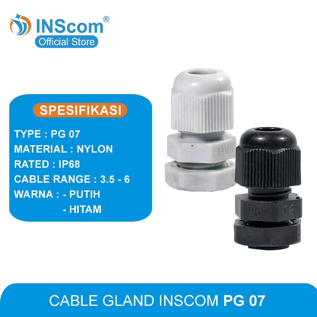 Jual KABEL GLAND PG 7 / CABLE GLAND PG 07 / GLAND KABEL INSCOM | Shopee Indonesia