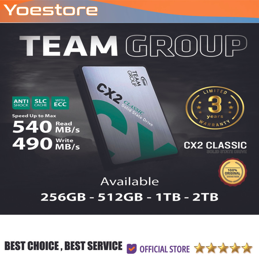 Jual TEAM SSD SATA CX2 1TB SSD SATA 2,5 INCH | Shopee Indonesia