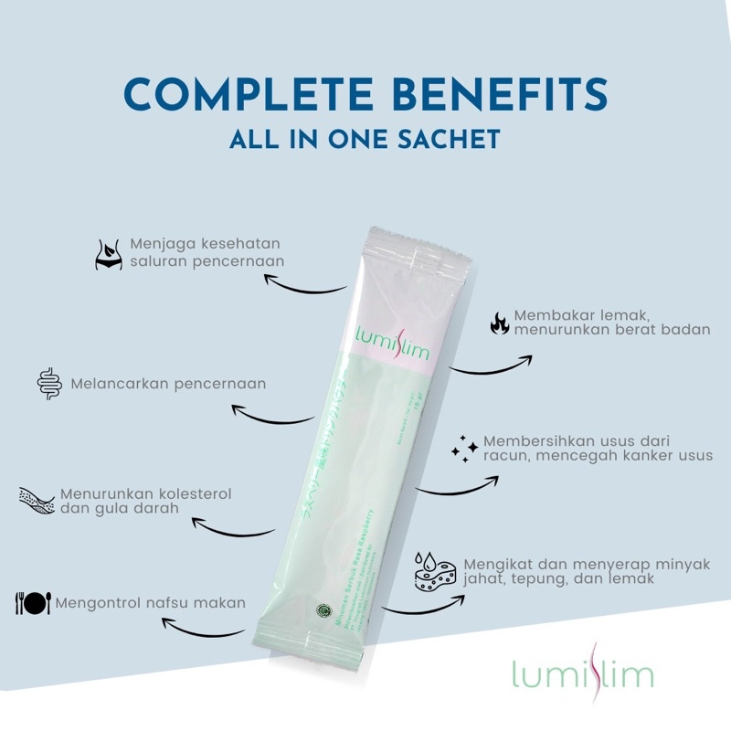 Jual Lumislim Fiber Drink Detox Diet Slim 5 Sachets | Shopee Indonesia
