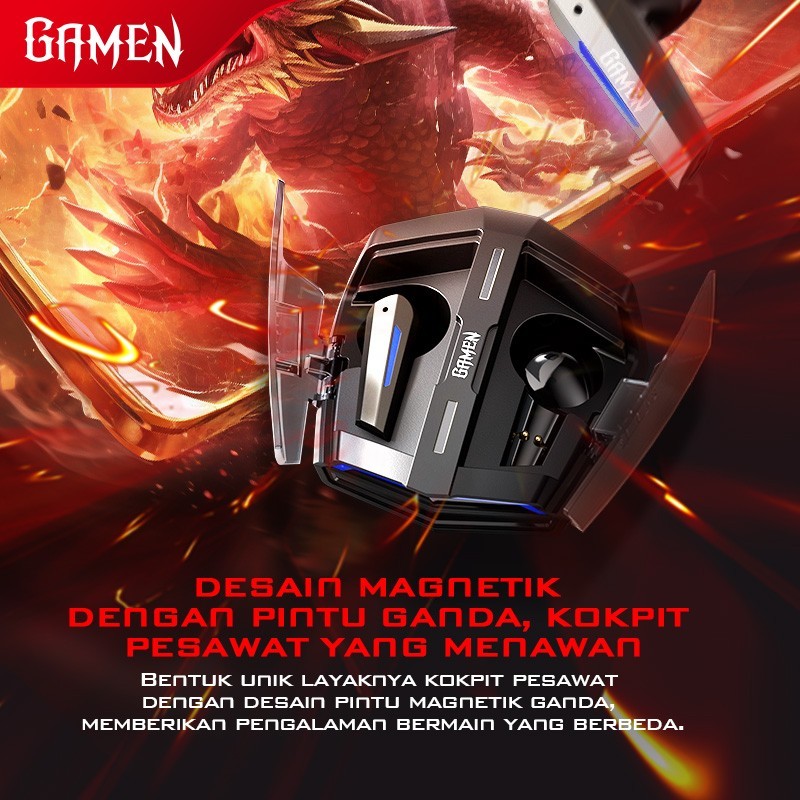 Jual GAMEN TWS Sirens Evo Airbuds Earphone Lightweight Bluetooth 5.3 ...