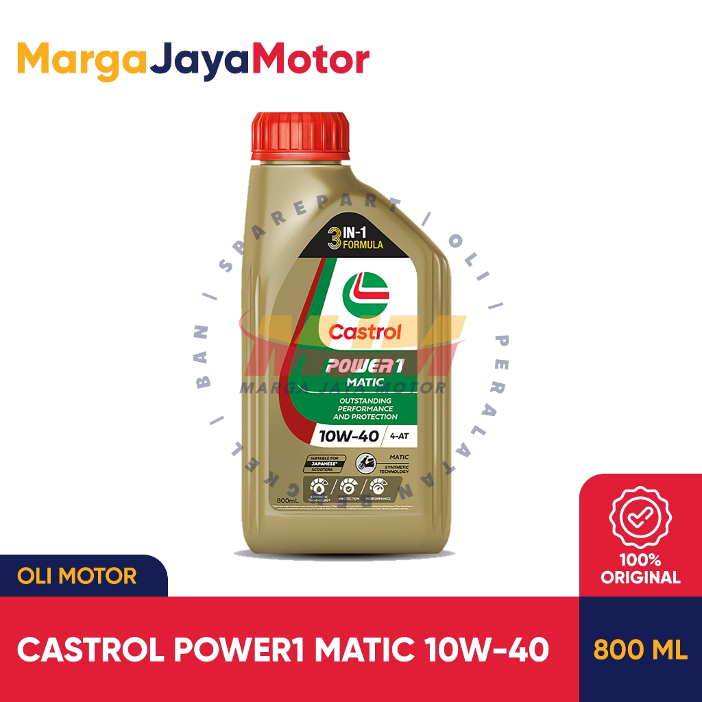 Jual Castrol Power1 Matic 10W-40 0.8L | Shopee Indonesia