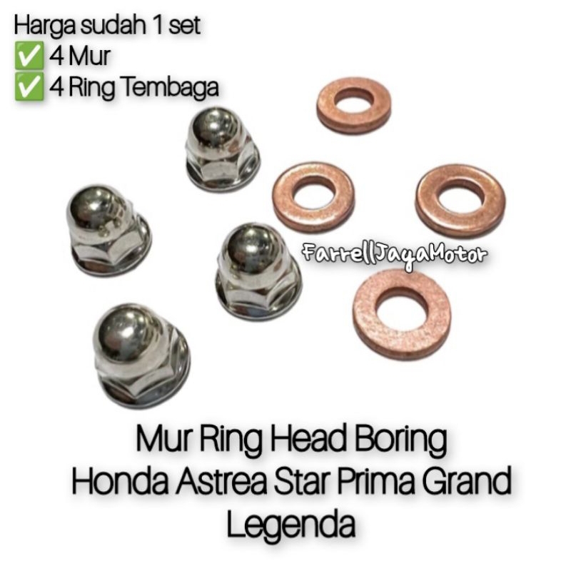 Jual Mur Ring Head Boring Honda Astrea 800 Star Prima Grand Legenda | Shopee Indonesia