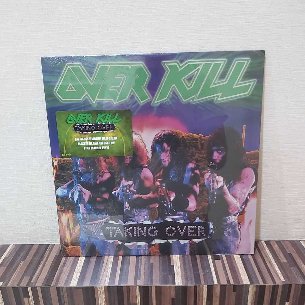 Jual Vinyl LP Overkill - Taking Over (Colored Pink Marble) | Shopee Indonesia