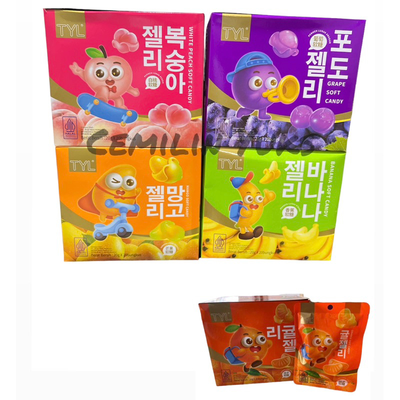 Jual TYL Gummy Candy 20g x 20Bungkus Gummy Candy Aneka Rasa Buah ...