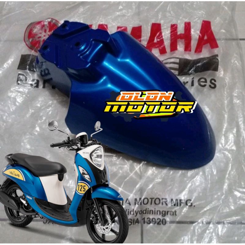 Jual spakbor depan yamaha fino fi 125 ungu original ygp kode part BJ8 ...