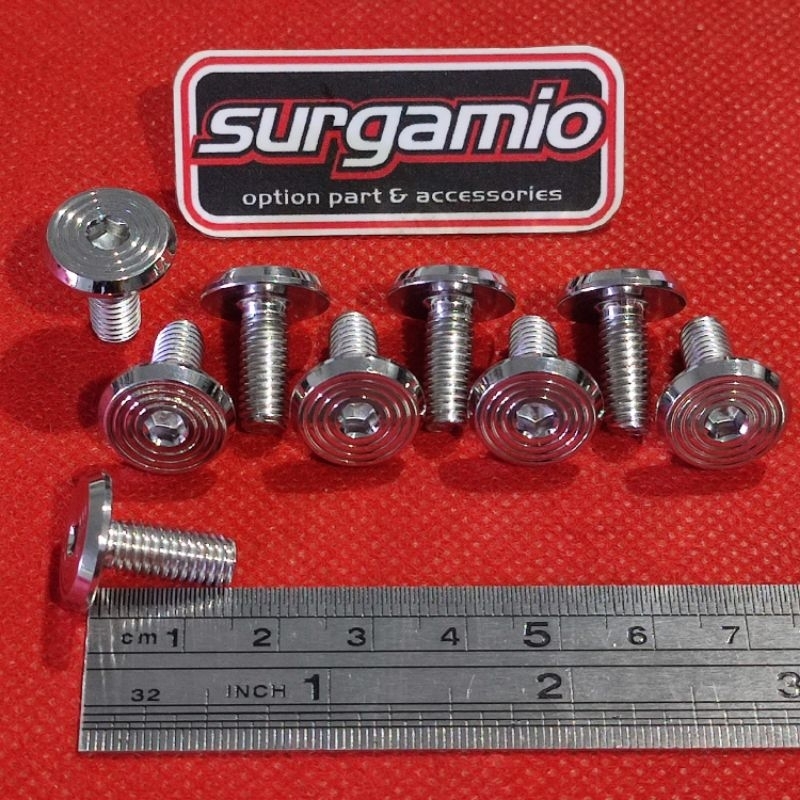 Jual Baut probolt stainless spiral datar 6x15 baut drat 10 panjang 1.5cm heng thailand | Shopee ...