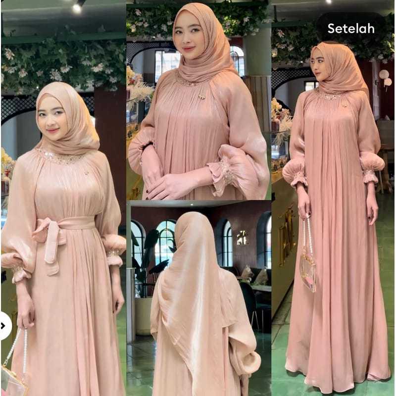 Jual MEDDINA DRESS GAMIS WANITA MEWAH TERBARU GAUN PESTA KONDANGAN ...